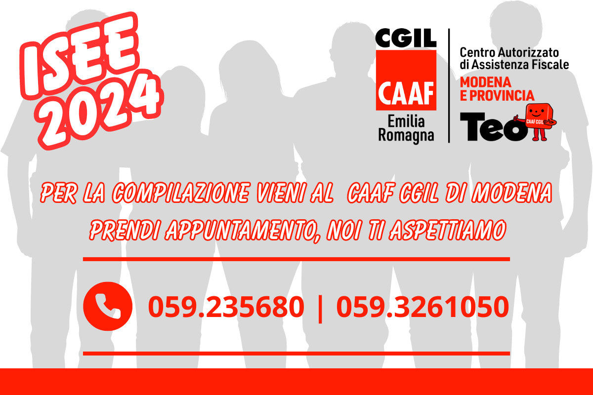 ISEE 2024. VIENI AL CAAF CGIL PER LA COMPILAZIONE - CAAF CGIL Emilia ...